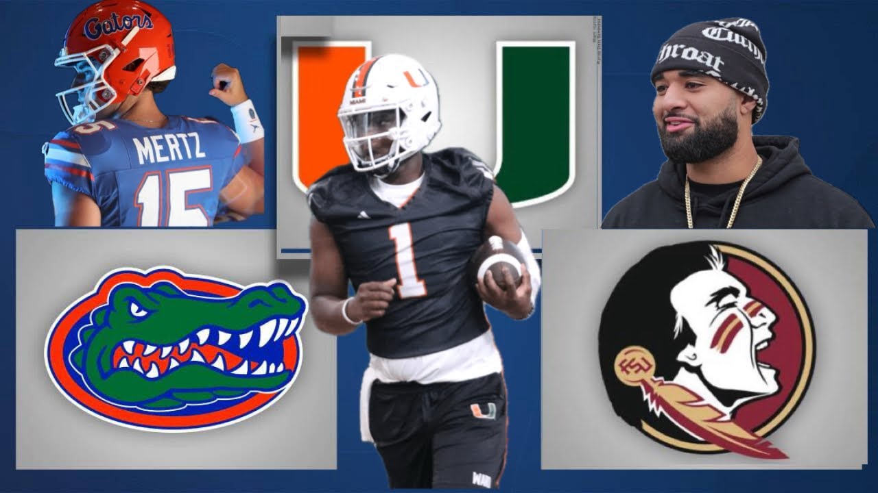 big 3 football talk miami fsu and florida recruiting updates - YouTube