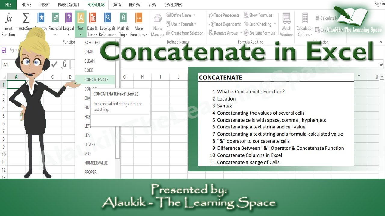 Concatenate in Excel | How to use Concatenate function in Excel - YouTube