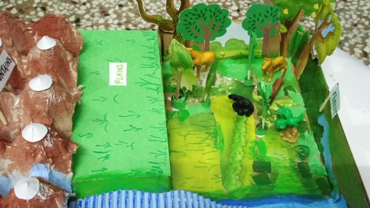 Easy and interesting 🤩 landscape🗻,🏞️ model, how to make a 3D model of ...