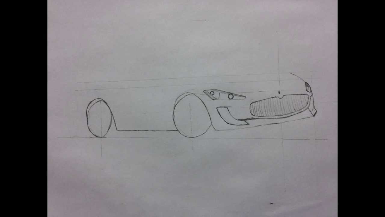 How to draw a Maserati GranTurismo [HD] step by step - YouTube
