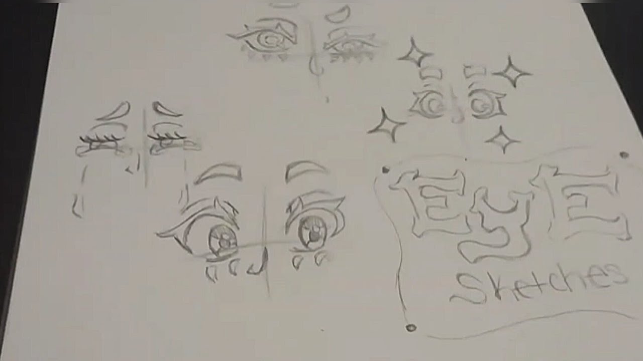 HOW TO DRAW EYE'S | DRAWING ANIME EYE'S IN MY SKETCHBOOK - YouTube