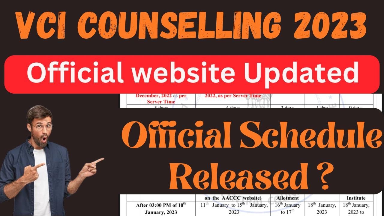 "Breaking News: VCI Counselling 2023 Official Update - Don't Miss Out ...