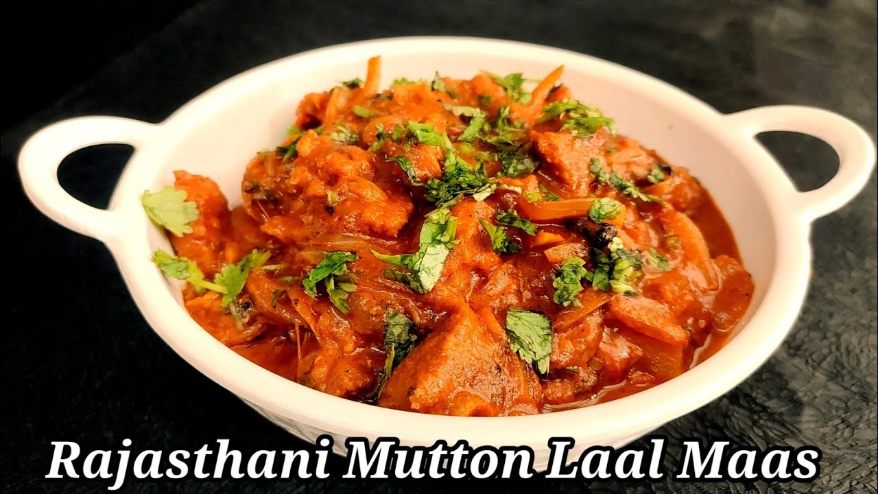 Rajasthani Mutton Laal Mass / Smoky Mutton Curry # Special 46 - YouTube