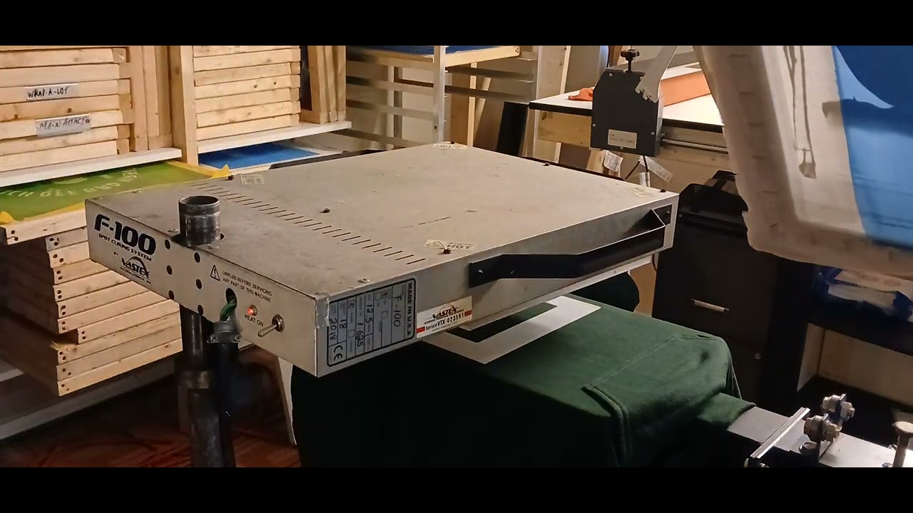 Screen Printing/ Sign making: Single color screen Print demonstration ...