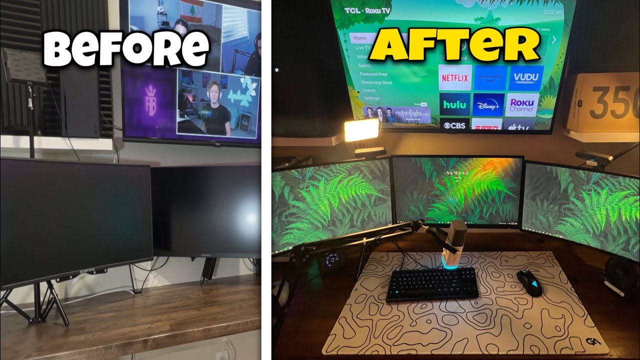 Transforming My Messy Setup Into My Dream Setup! - YouTube