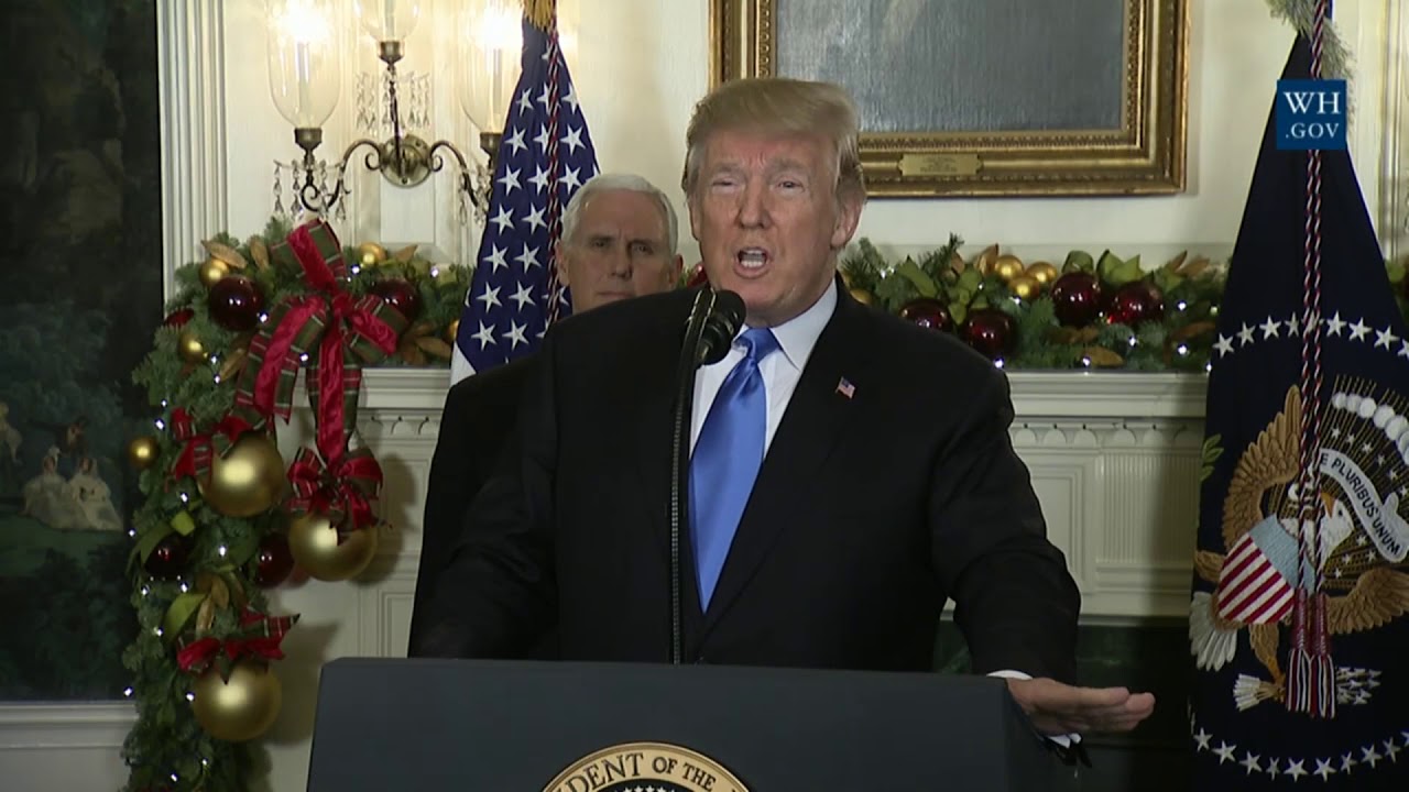 President Trump Delivers a Statement on Jerusalem - YouTube