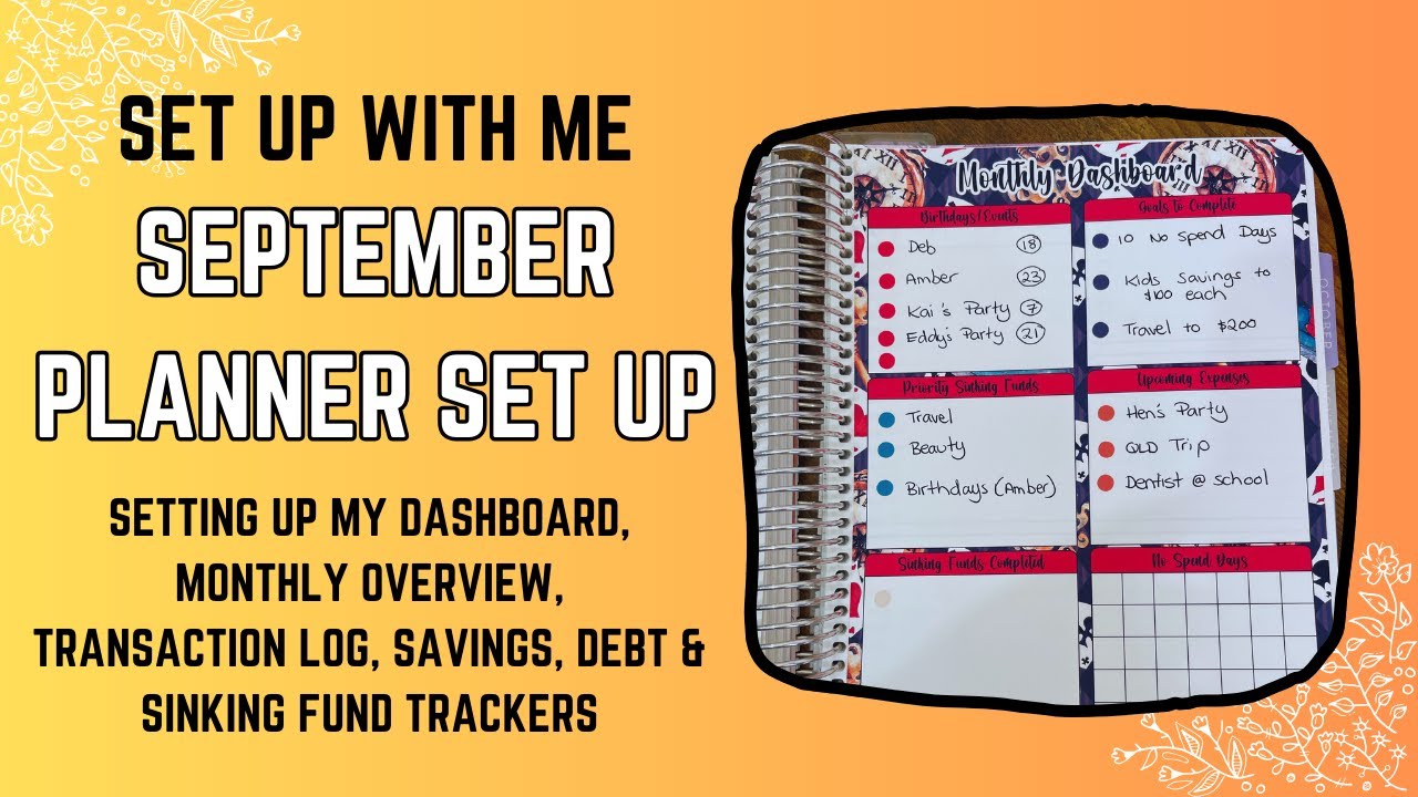 September Budget Planner Set Up | Budget Goals | Budget Planner Set Up ...