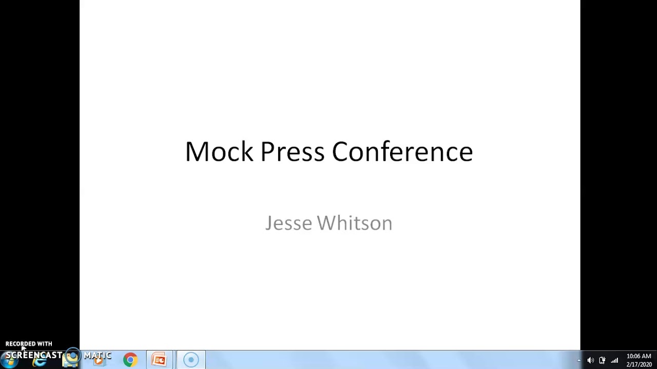 Mock Press Conference - YouTube