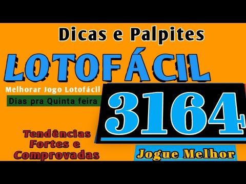 Dicas e Palpites pra LOTOFÁCIL concurso 3164 - 86% De Acertos ...