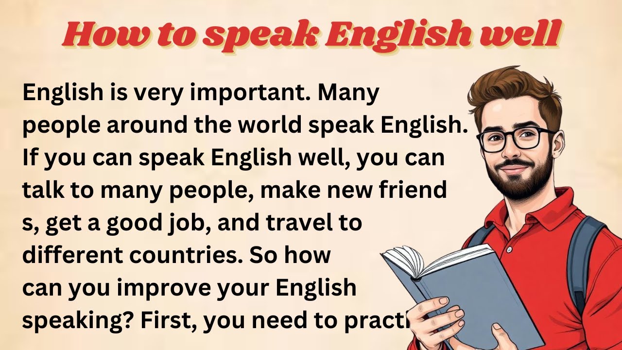 How to speak English well || Graded Reader || Improve Your English ...