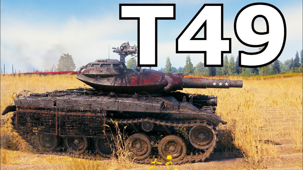 World of Tanks T49 - 16,4K Spot Damage - YouTube