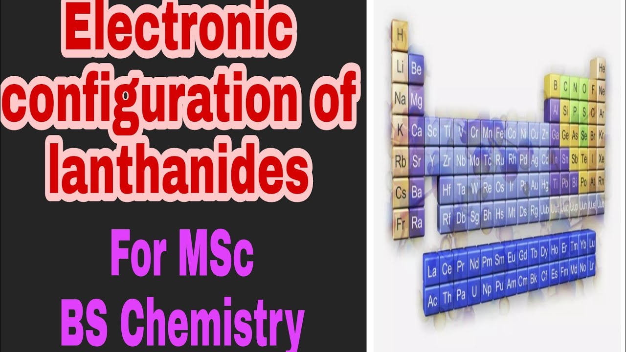 Electronic Configuration of Lanthanoids //MSc//BS Chemistry - YouTube