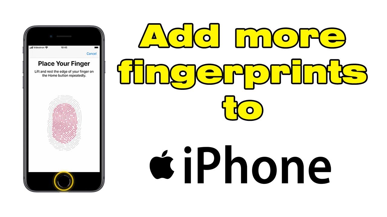How to Add Fingerprint to iPhone (Add more Fingerprints to iPhone 8 ...