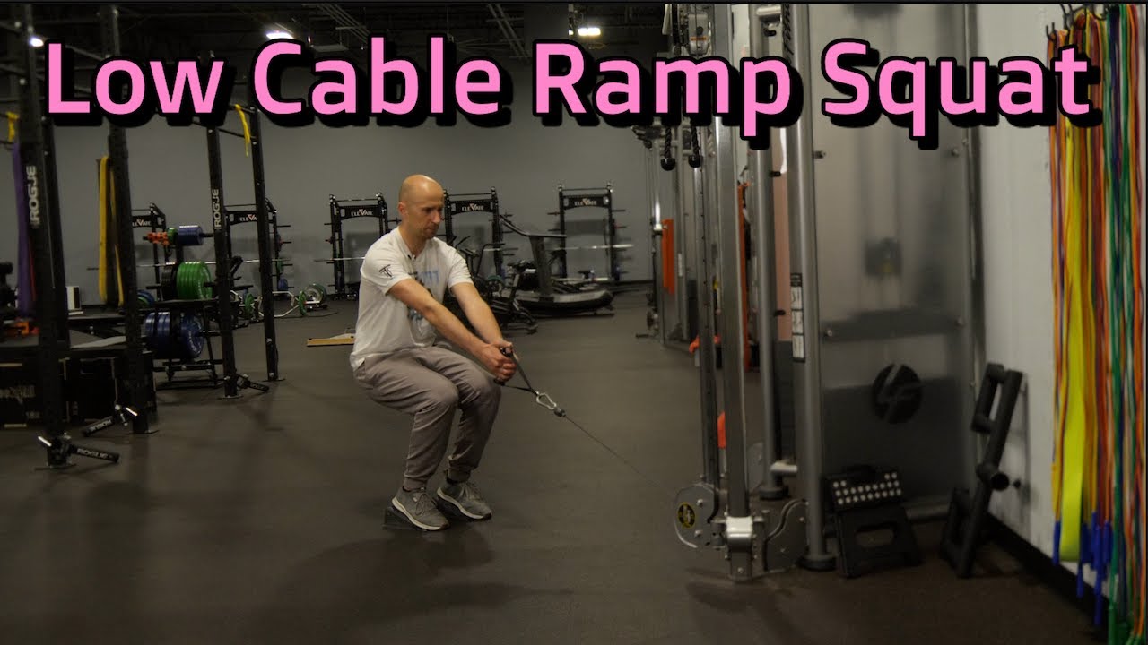 Low Cable Ramp Squat - YouTube