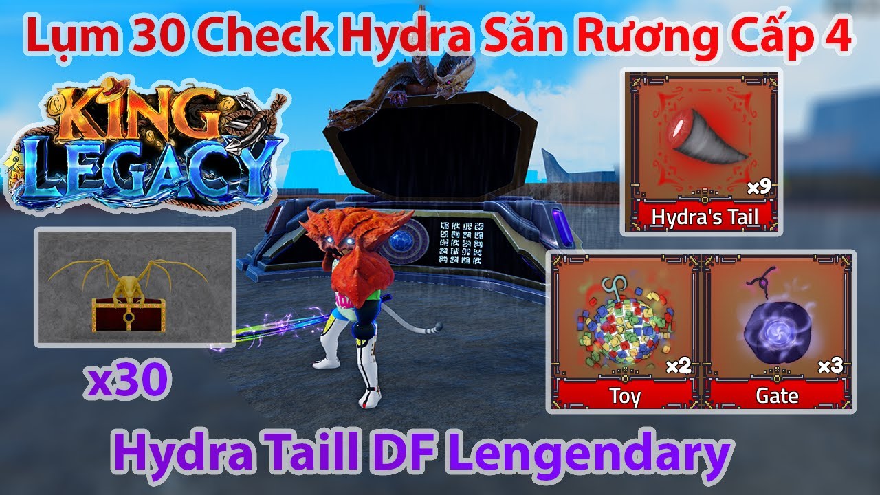 King Legacy - Lụm 30 Check Hydra Săn Rương Cấp 4 Và Hydra Taill DF ...
