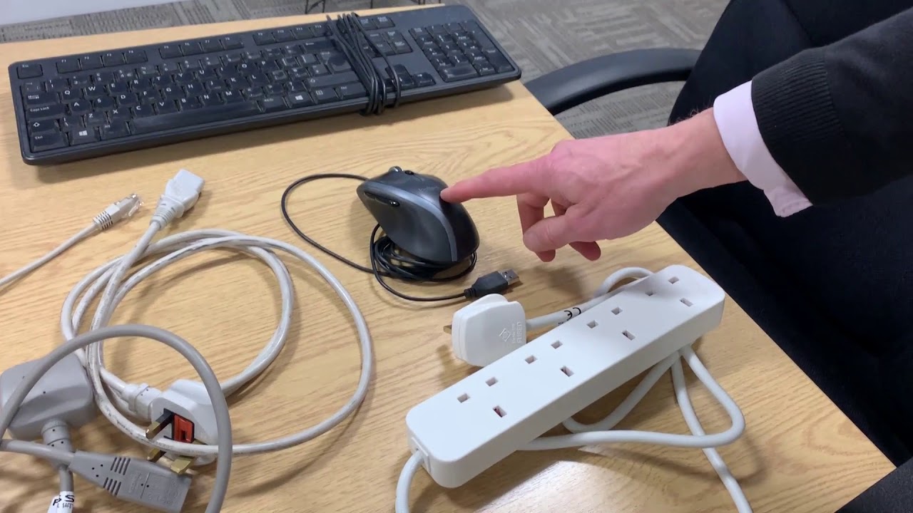 How to connect up your home working computer - YouTube