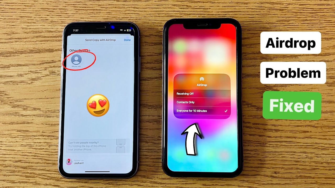 Airdrop not working - Fixed || iPhone not showing in Airdrop - Solution - YouTube