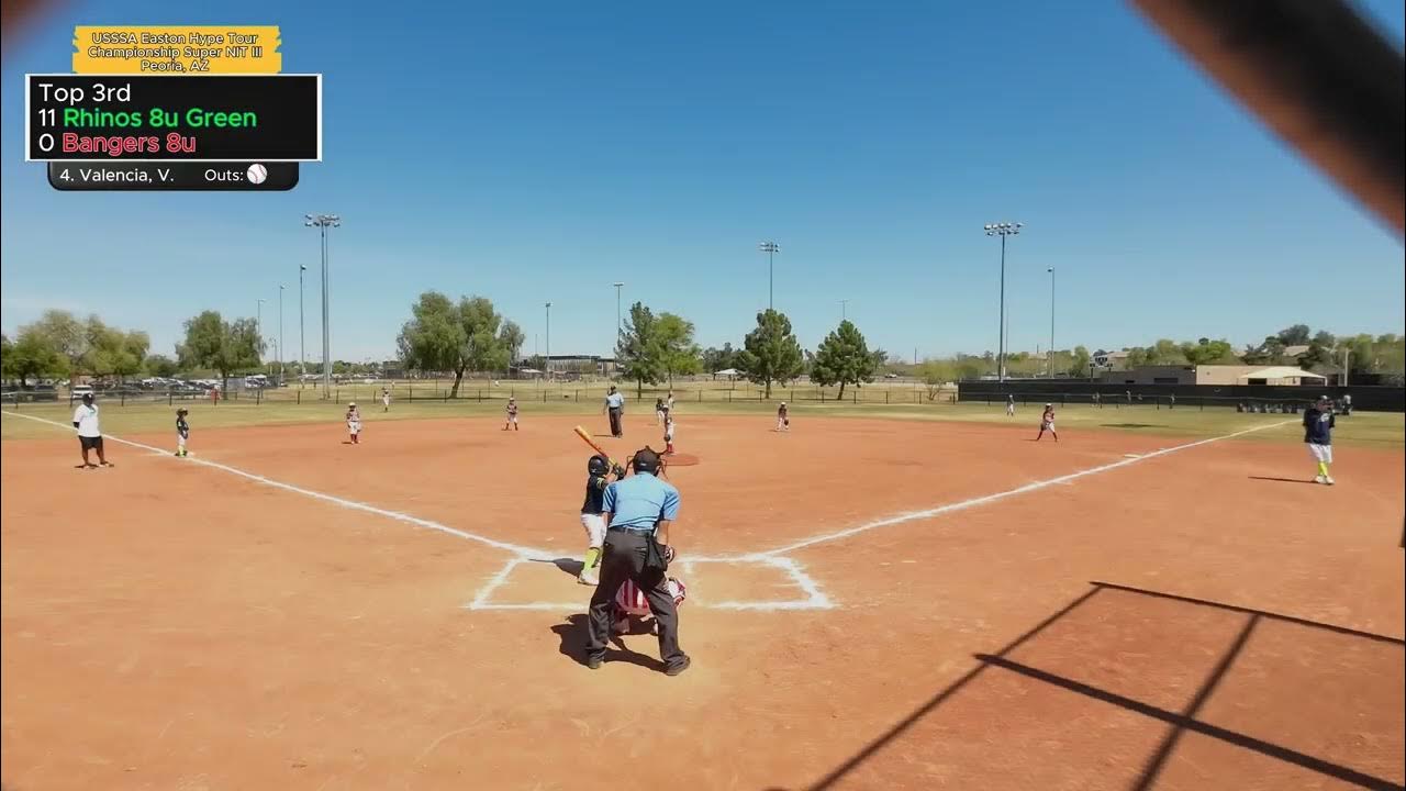 Rhinos 8u Green v Bangers 8u (Pool Play) (USSSA Easton Hype Tour Spring ...