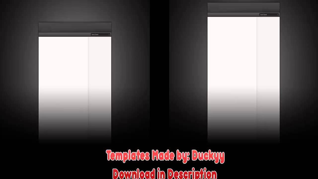 2013 YouTube Plain Background Templates ( .psd ) - YouTube