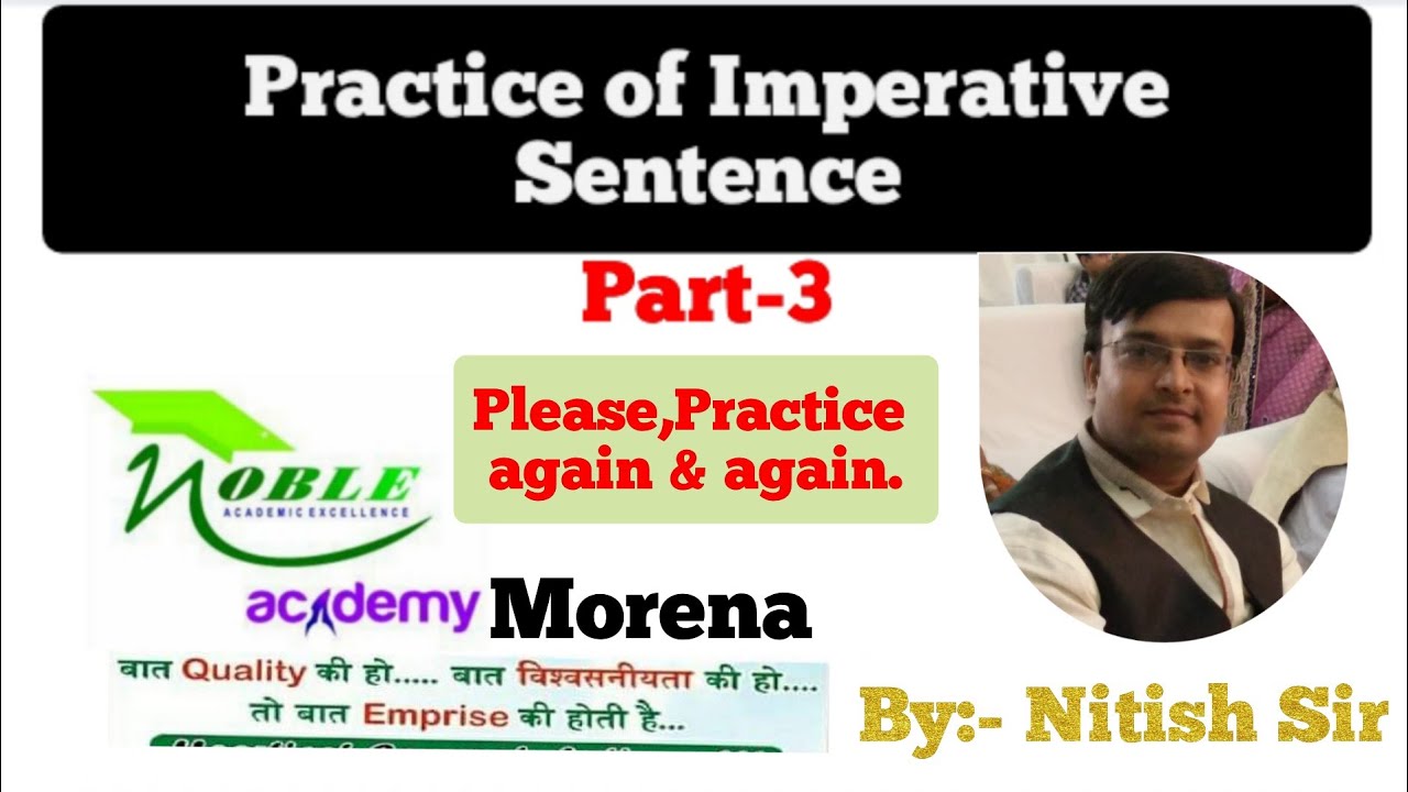 Practice Of Imperative Sentence In Hindi By Nitish Sir YouTube practice-of-imperative-sentence-in-hindi-by-nitish-sir-youtube