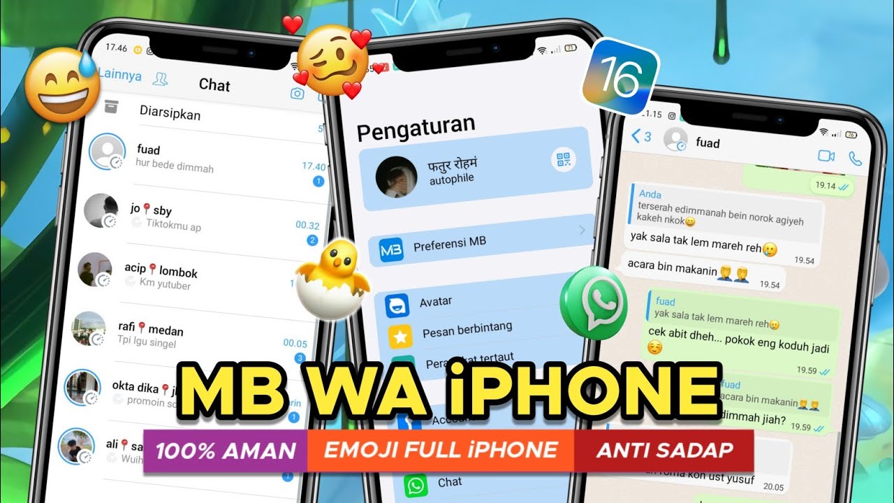 WA iPHONE UPDATE TERBARU 2023 || CARA MERUBAH WA ANDROID MENJADI WA ...