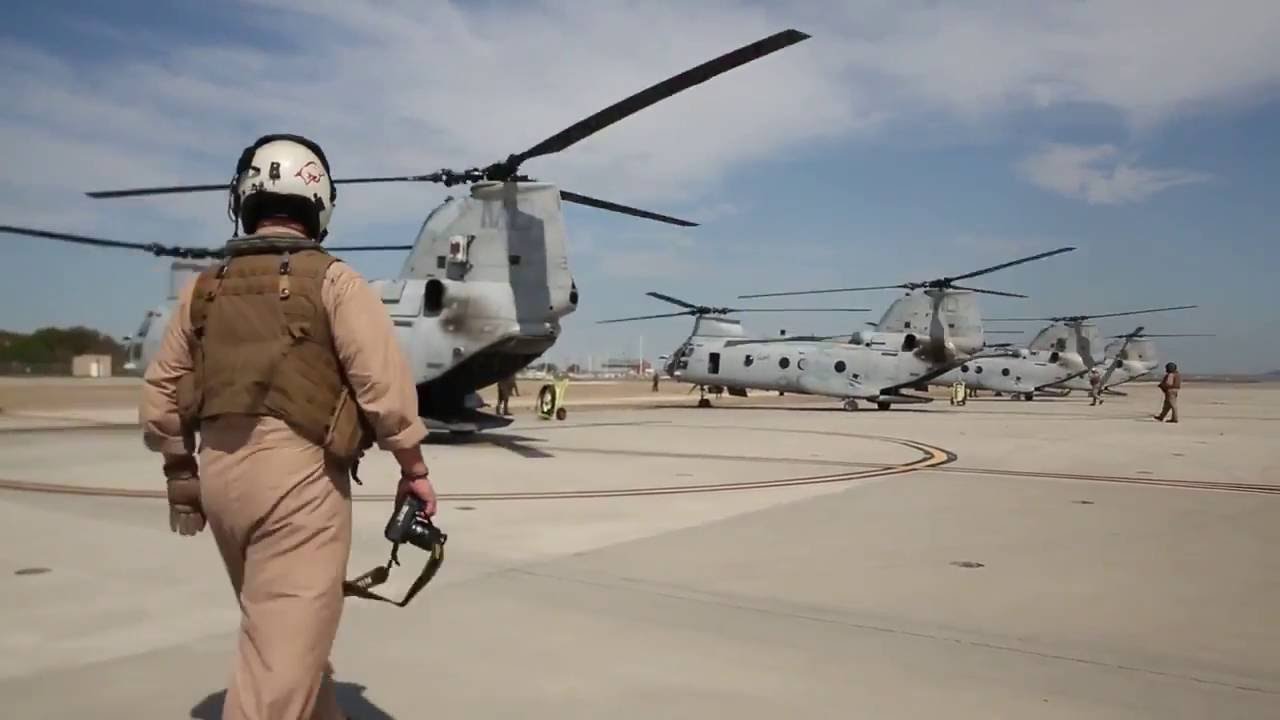 Marines with Marine Medium Helicopter Squadron 774 - YouTube