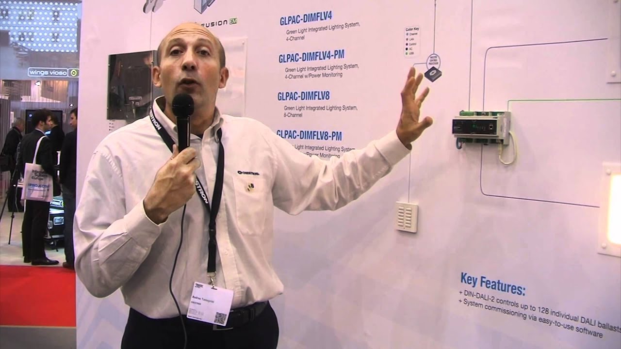 Crestron - interfaccia DIN DALI 2 - YouTube