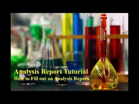 How To Fill Out An Analysis Report Tutorial - YouTube