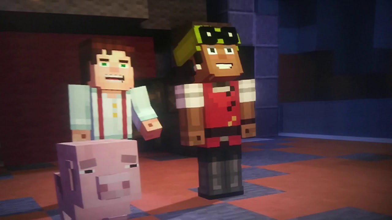 Minecraft story mode episode 2 part 2 - YouTube