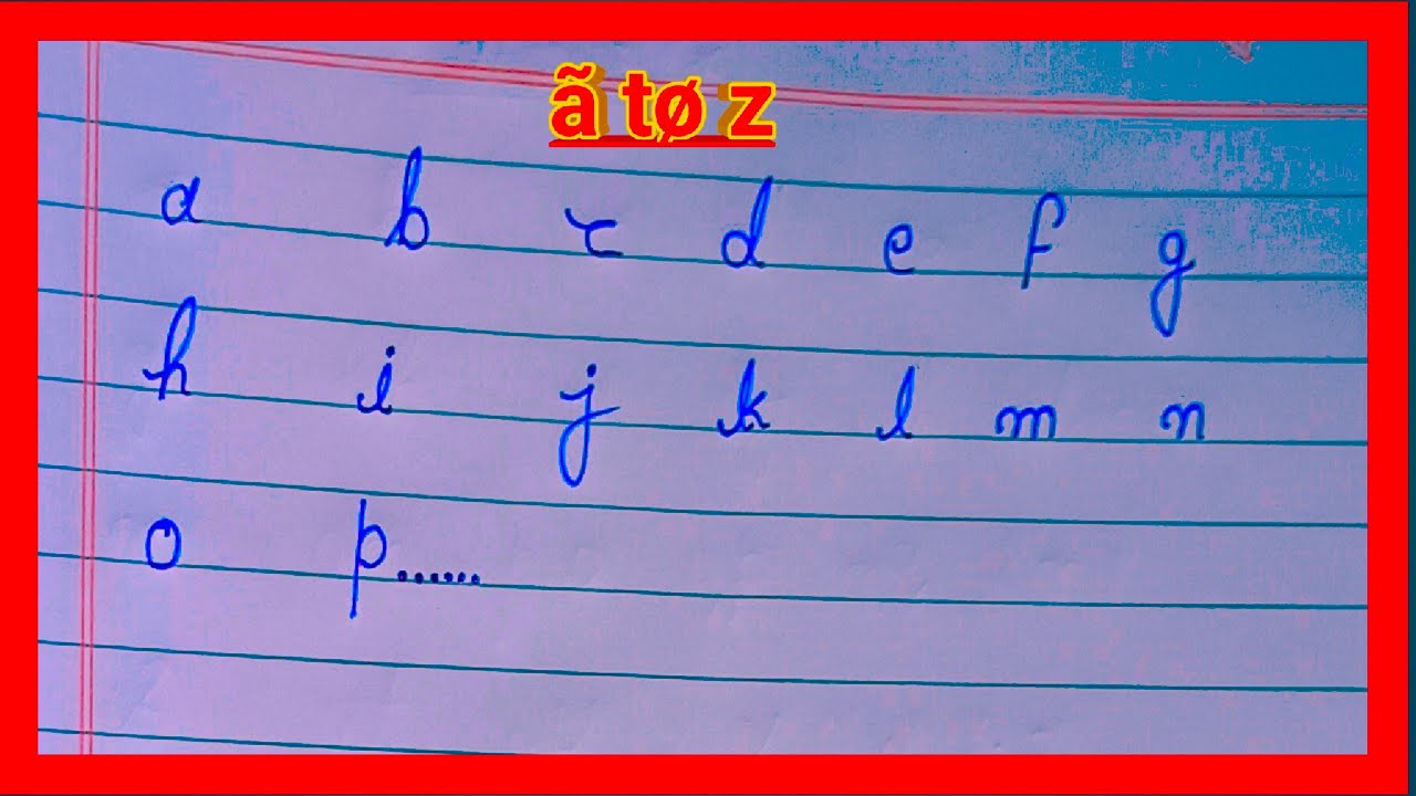 How to Small letter abcd ll abcd writing Alphabet letters ll abcd 2024 ...