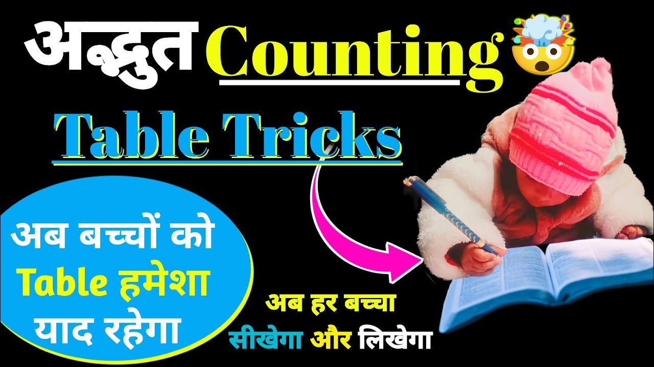 अद्भुत Counting Table Tricks | Easy And Fast Way Remember | Easy Math ...