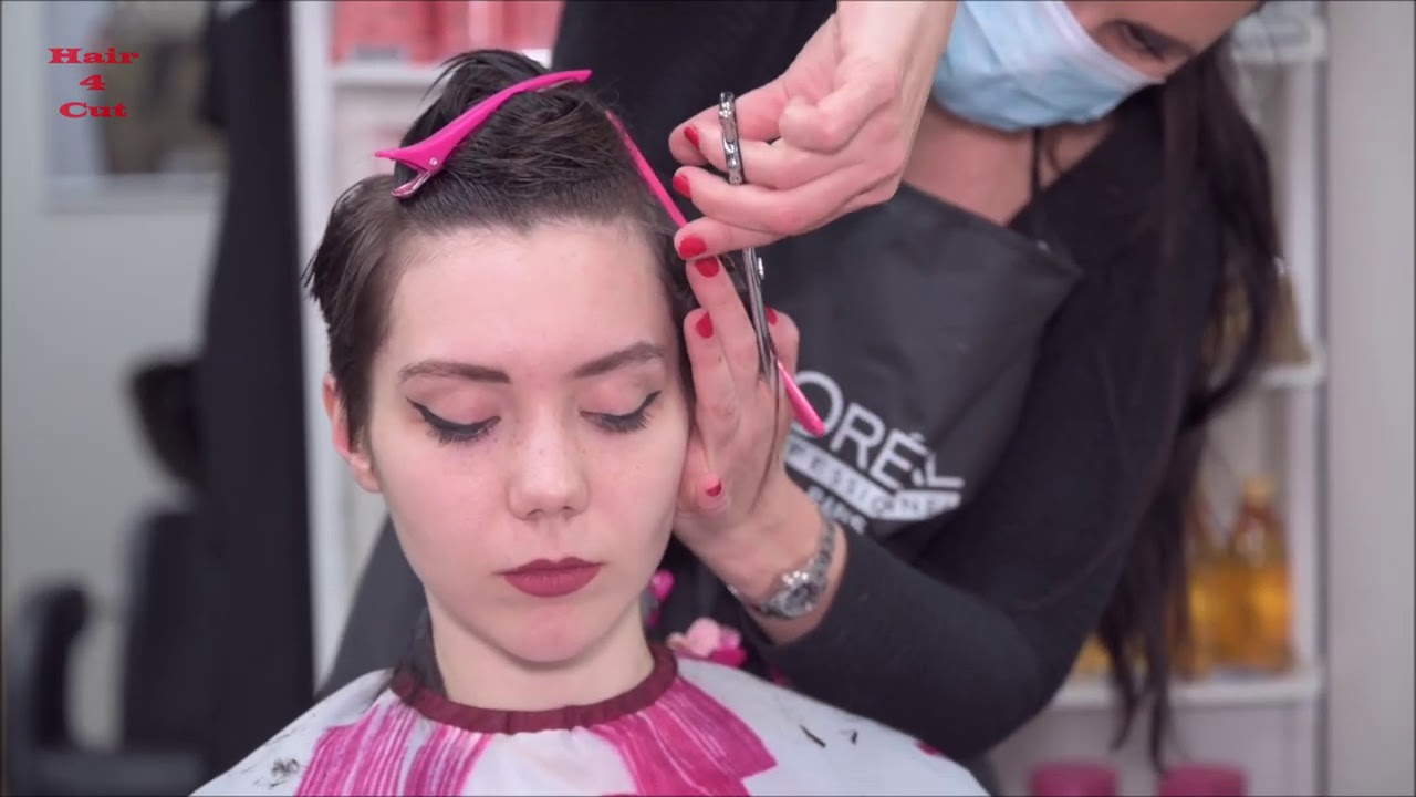 2021-08 Victoria preview - long hair cut to short pixie - YouTube