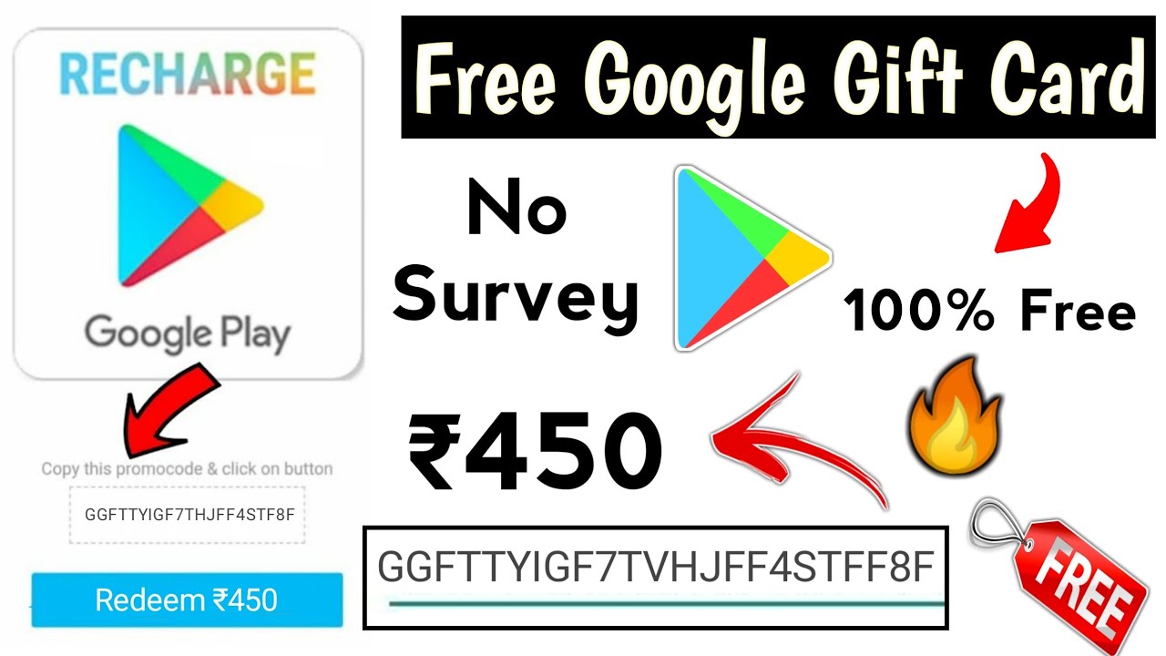 Play Store Gift Card Free/ Free Google Play Gift Card Earning App/ Free ...