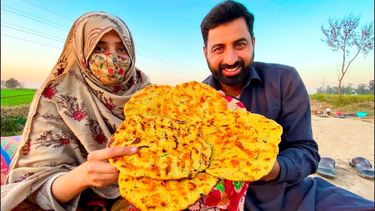 Besan Ki Roti | Village Winter Evening Vibes | Traditional Village Food ...