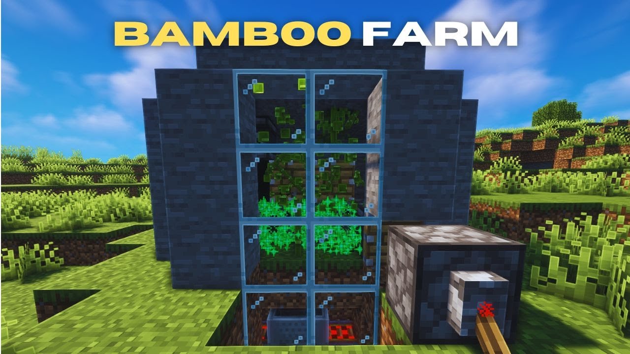 Automatic Bamboo Farm - Minecraft 1.20+ Tutorial | Minecraft Best Build ...