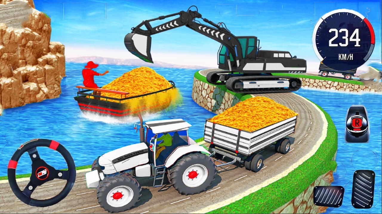 Big Tractor Farming Simulator - Android GamePlay - YouTube