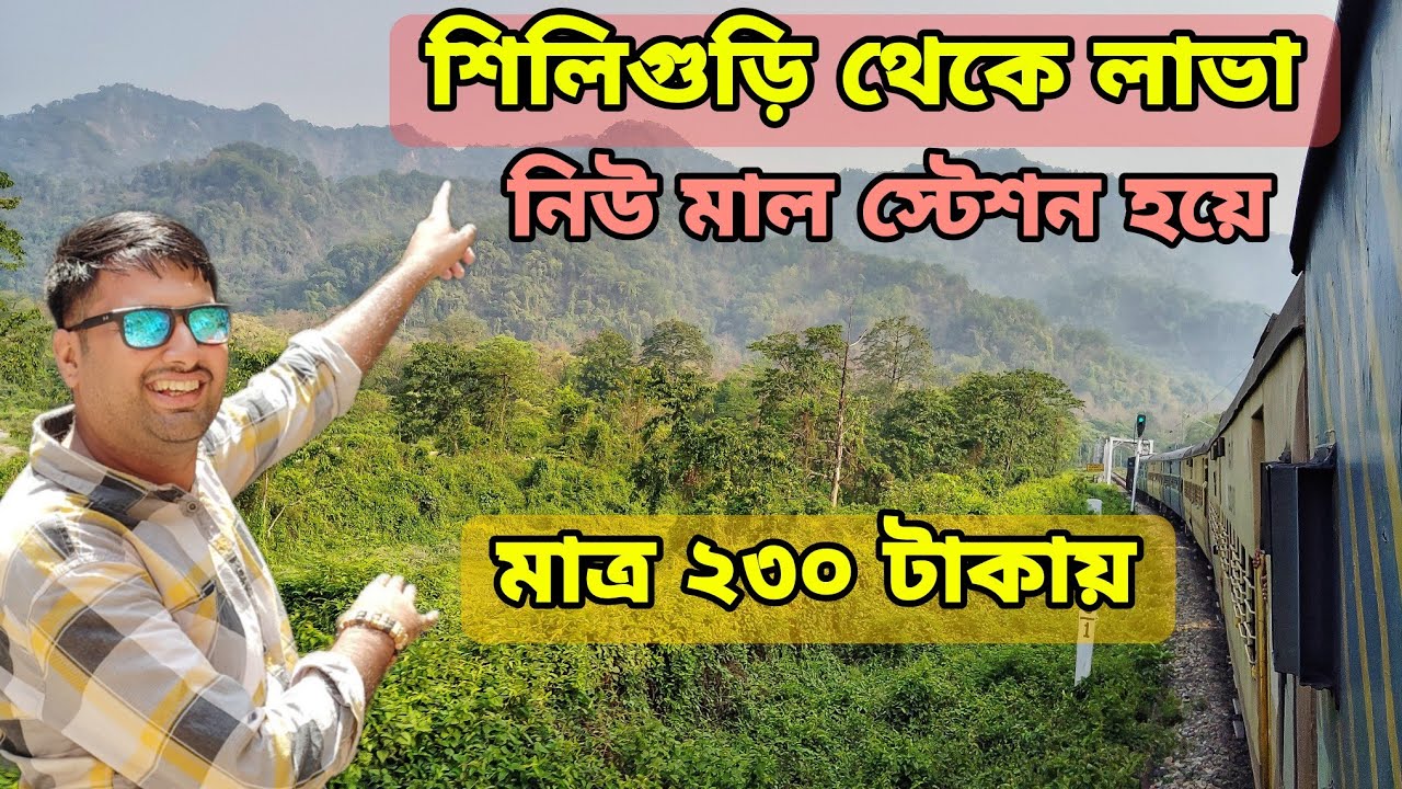 Siliguri to New Mal Junction Train Journey | শেয়ার গাড়িতে লাভা ...