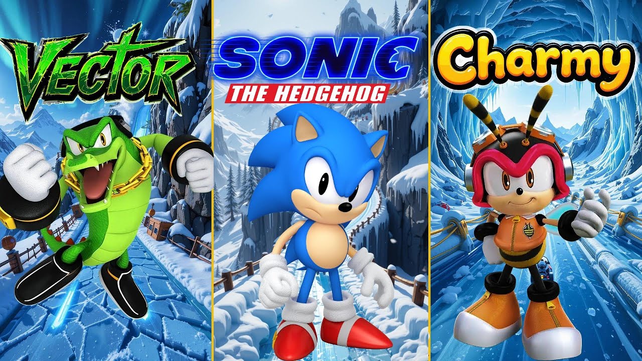 EPIC RUNNING - SONIC VS VECTOR VS CHARMY - CARRERA EPICA | VIDEO ...
