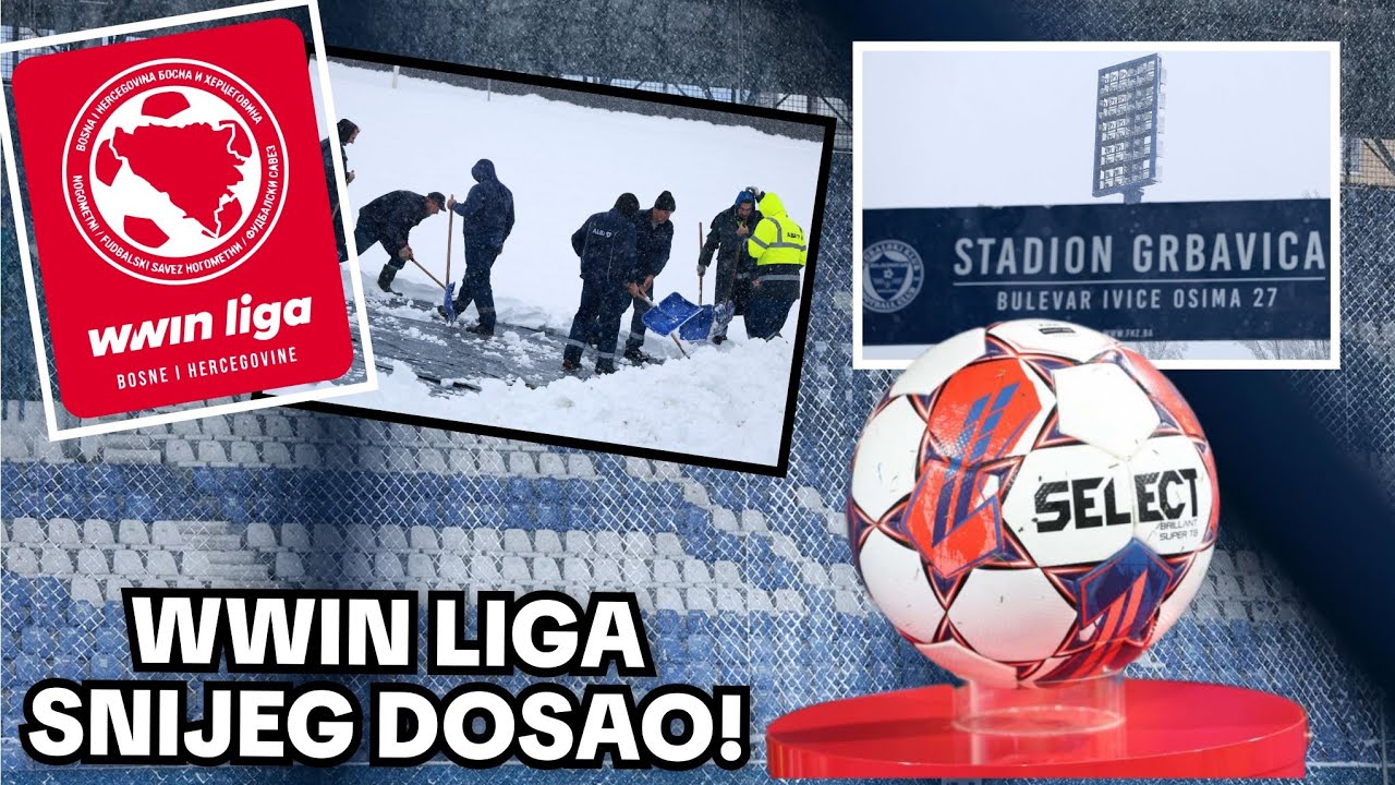 Wwin liga Snijeg zatrpao BIH! Pogledajte kako Zeljo zastitio teren!🇧🇦 ...