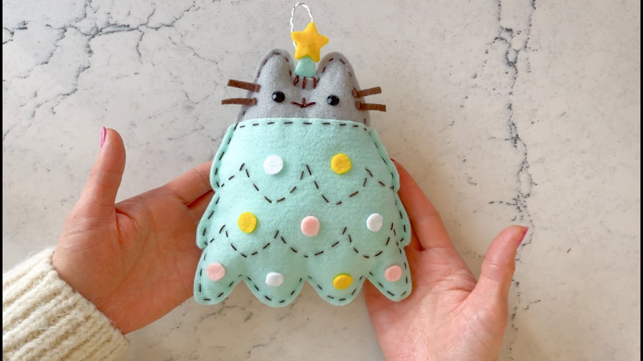 DIY Pusheen Ornament Tutorial with Cricut - YouTube