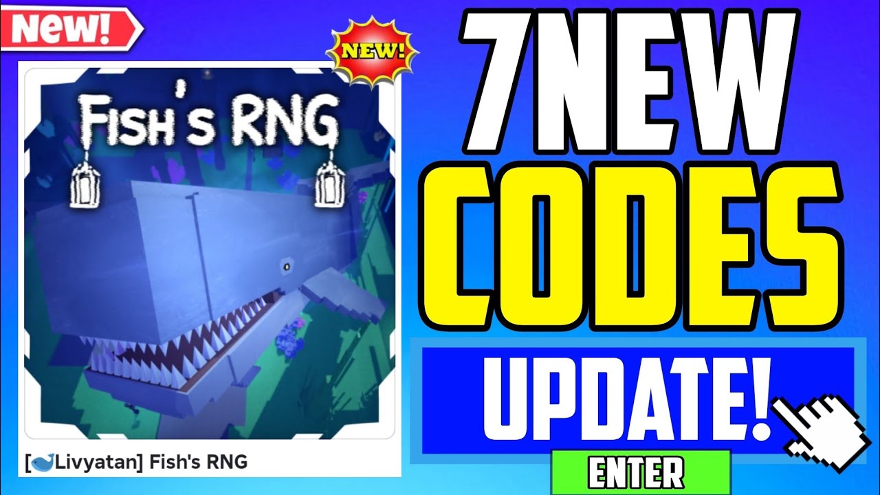 *SECRET UPDATE!* | Fish's RNG CODES 2025 (ROBLOX FISH RNG)Part 923 ...