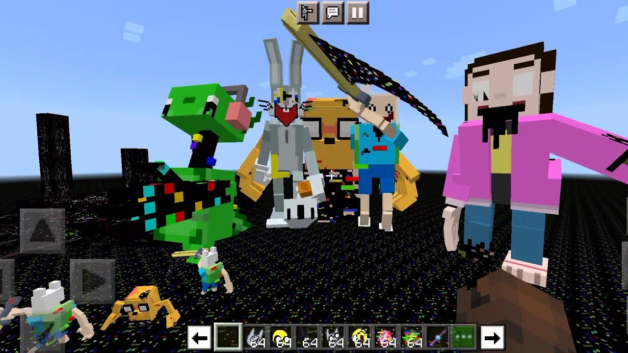 CN Takeover Pibby Glitch But i turn them Giant || Minecraft PE - YouTube