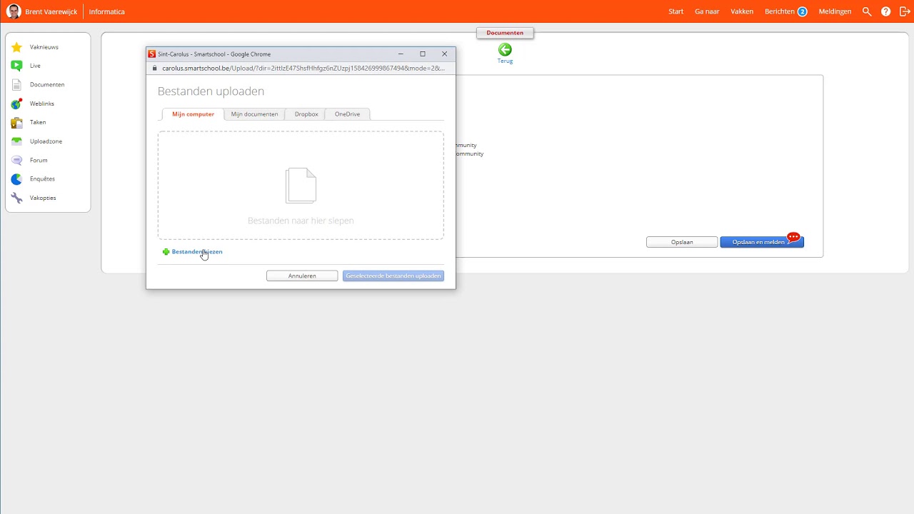 Documenten uploaden in ELO - YouTube