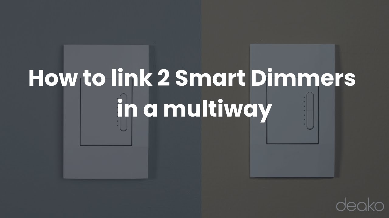 How to link 2 Smart Dimmers in a multiway | Instructional - YouTube
