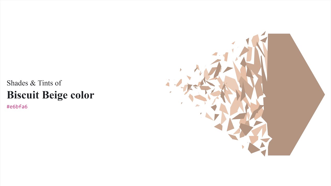 Shades & Tints of Biscuit Beige color #e6bfa6 A Warm Red color #cca993 ...