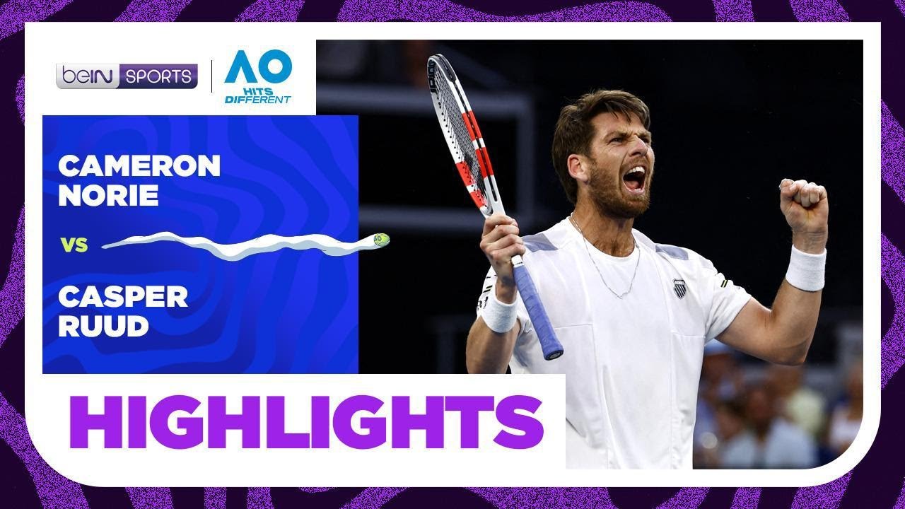 Cameron Norrie vs Casper Ruud | Australian Open 24 Match Highlights ...