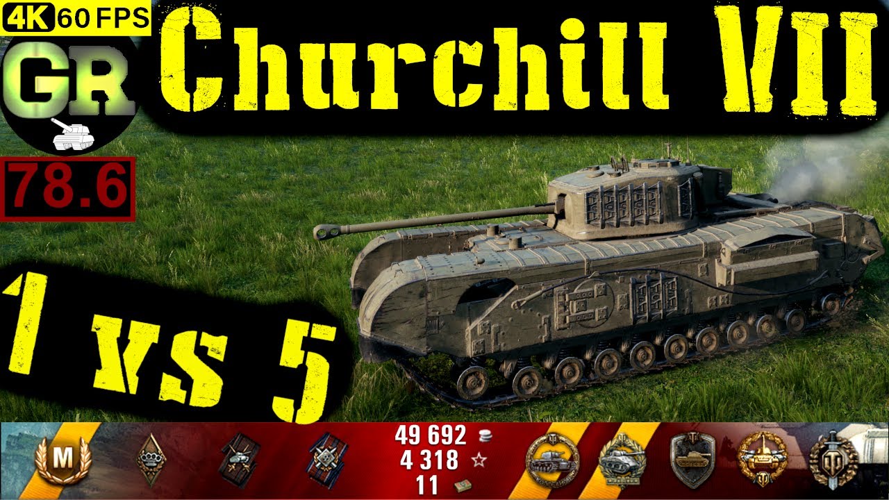 World of Tanks Churchill VII WoT Replay - 8 Kills 2.7K DMG(Patch 1.4.0 ...