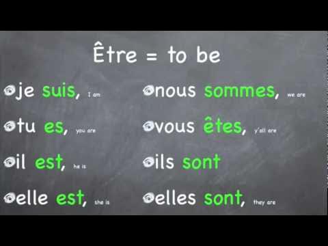 French Verb Song Etre YouTube - YouTube