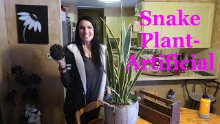 Artificial Snake Plant- DIY