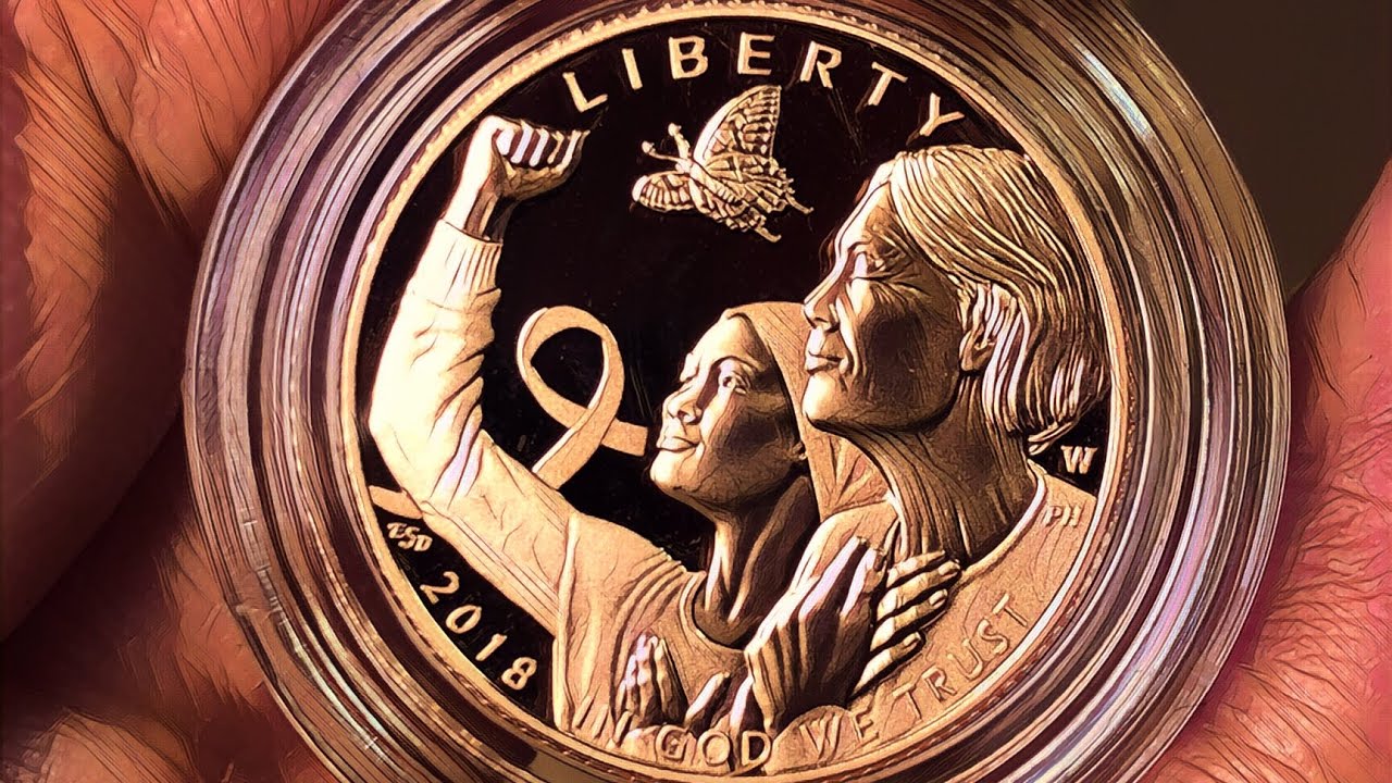 The first pink gold coin arrives from the US Mint | Breast Cancer ...